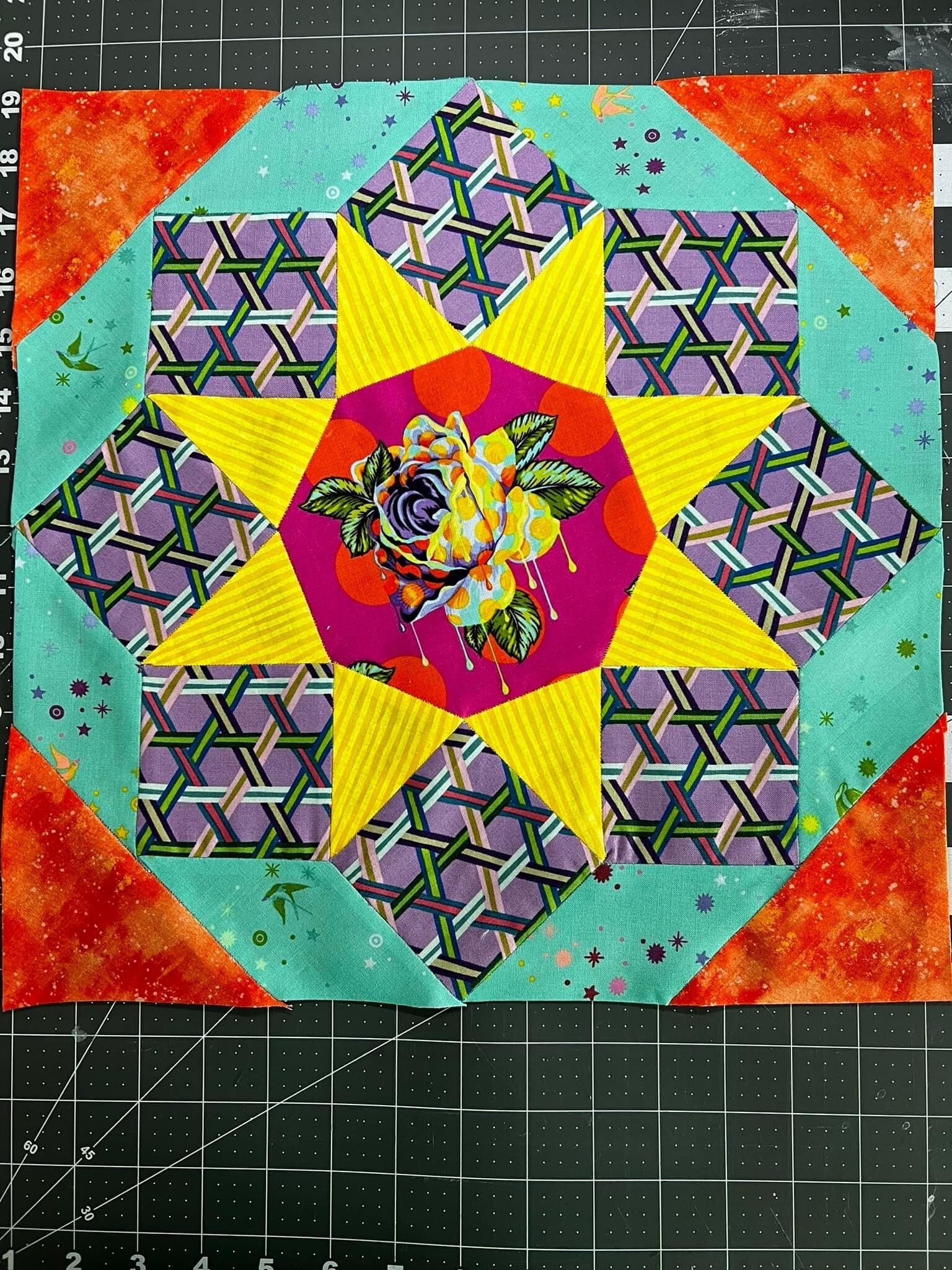Digital-sunshine Song by Field of Seams PDF English Paper Piecing Quilt ...