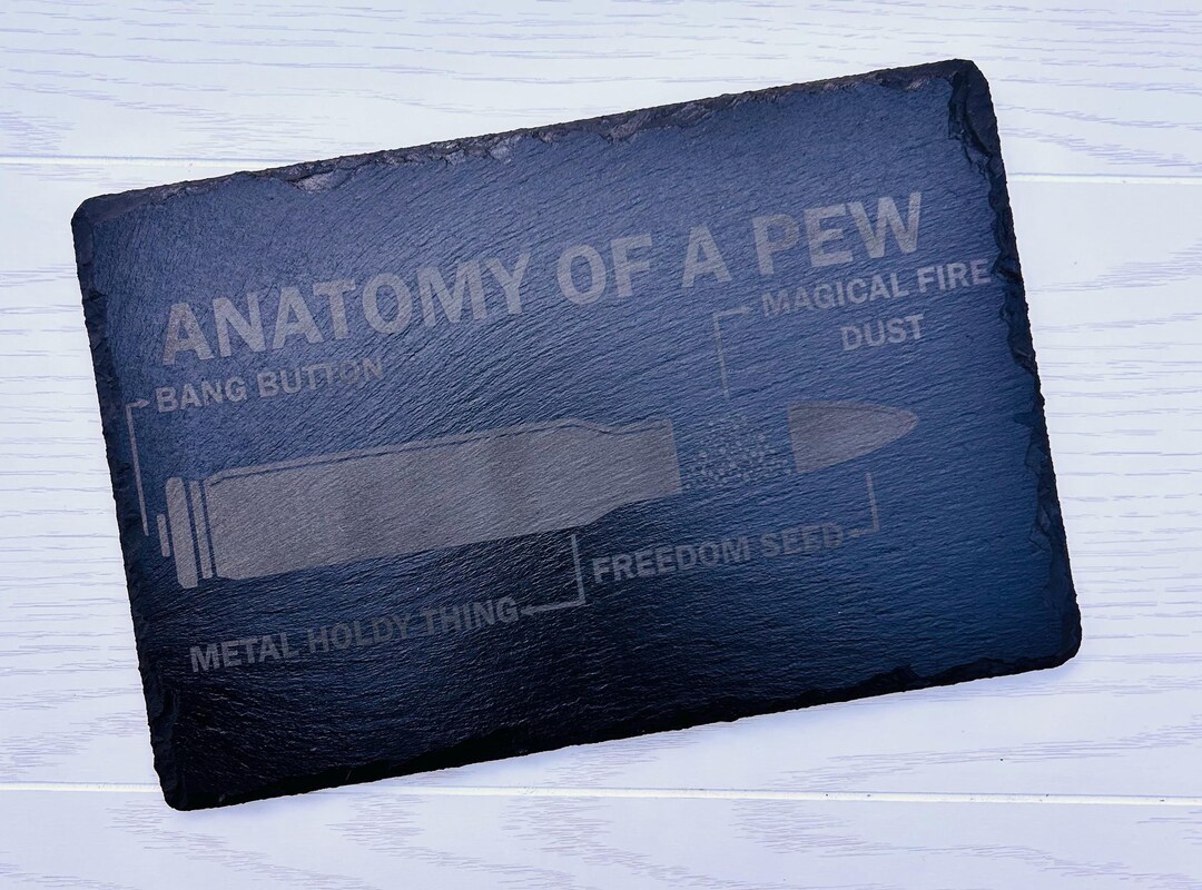 Anatomy of a Pew Slate Serving Board: Engraved Charcuterie Board - Etsy
