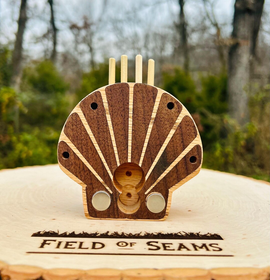 English Paper Piecing Tools Keeper- Seashell-oak and Walnut-epp ...