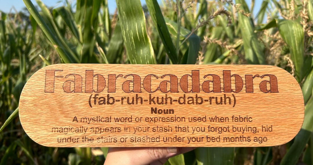 Quilters Clapper Fabracadabra-handcrafted From Oak and Mahogany Wood ...