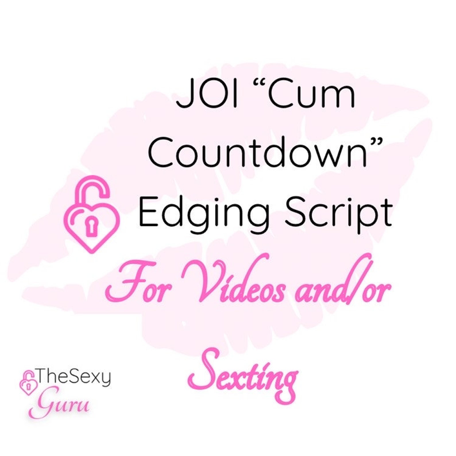 Joi Sexting Script Vanilla Edging Countdown For Only Fans Fansly