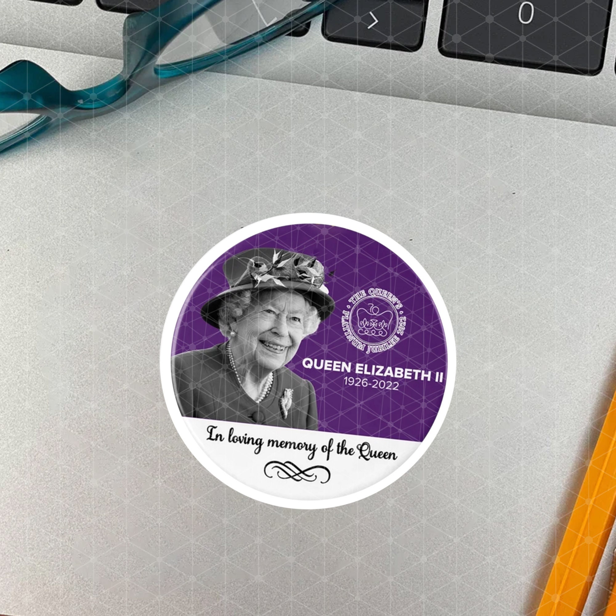 Queen Elizabeth II Sticker, Queen Elizabeth Memorial Sticker sold by ...