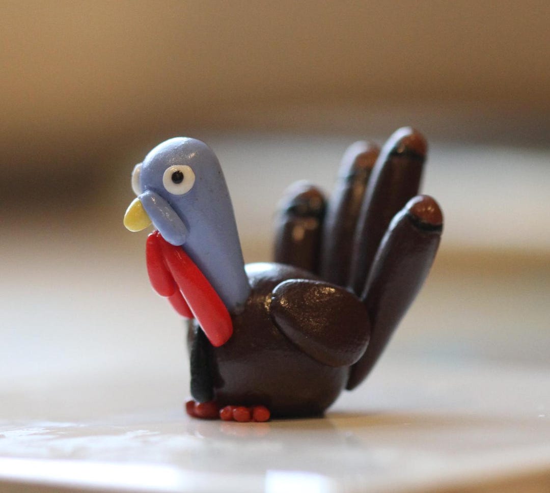 Turkey/ Clay Turkey /thanksgiving Turkey/ Handmade Turkey - Etsy