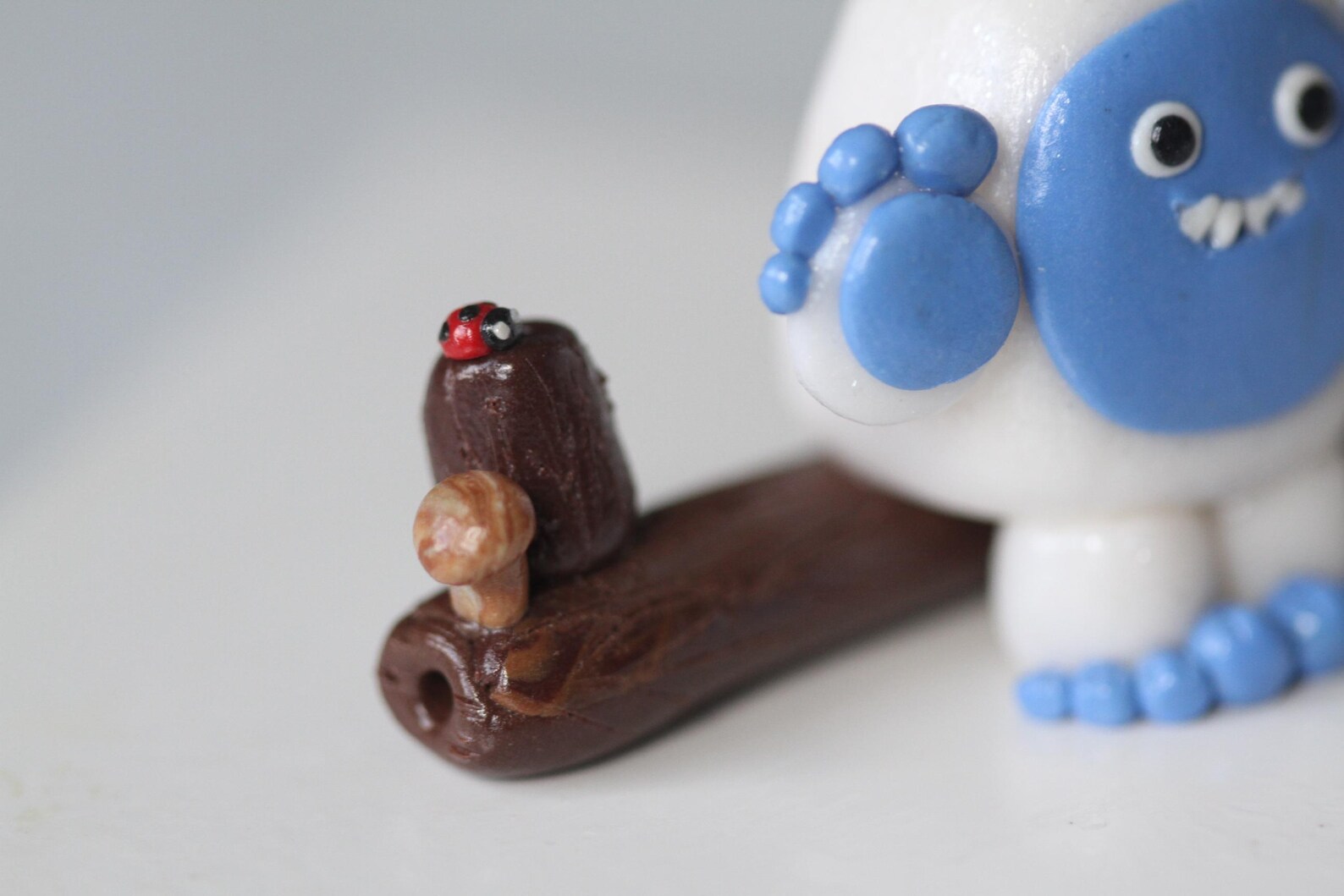Yeti by the Fire/ Yeti/ Yeti on a Log/ Yeti With Ladybugs/ Cryptid ...
