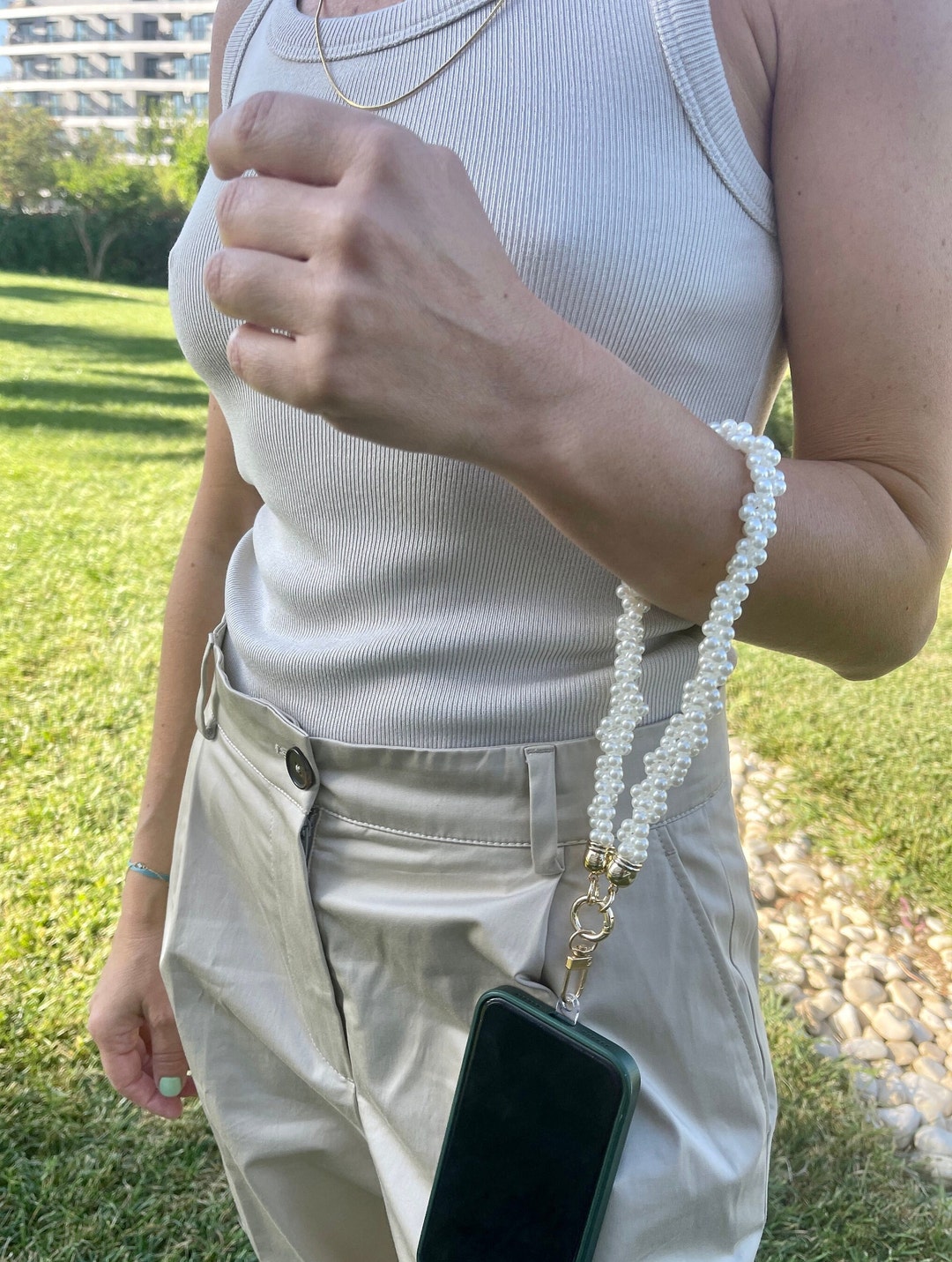 Mobile Phone Wristlet/phone Charm/phone Chain/phone Wrist Strap ...