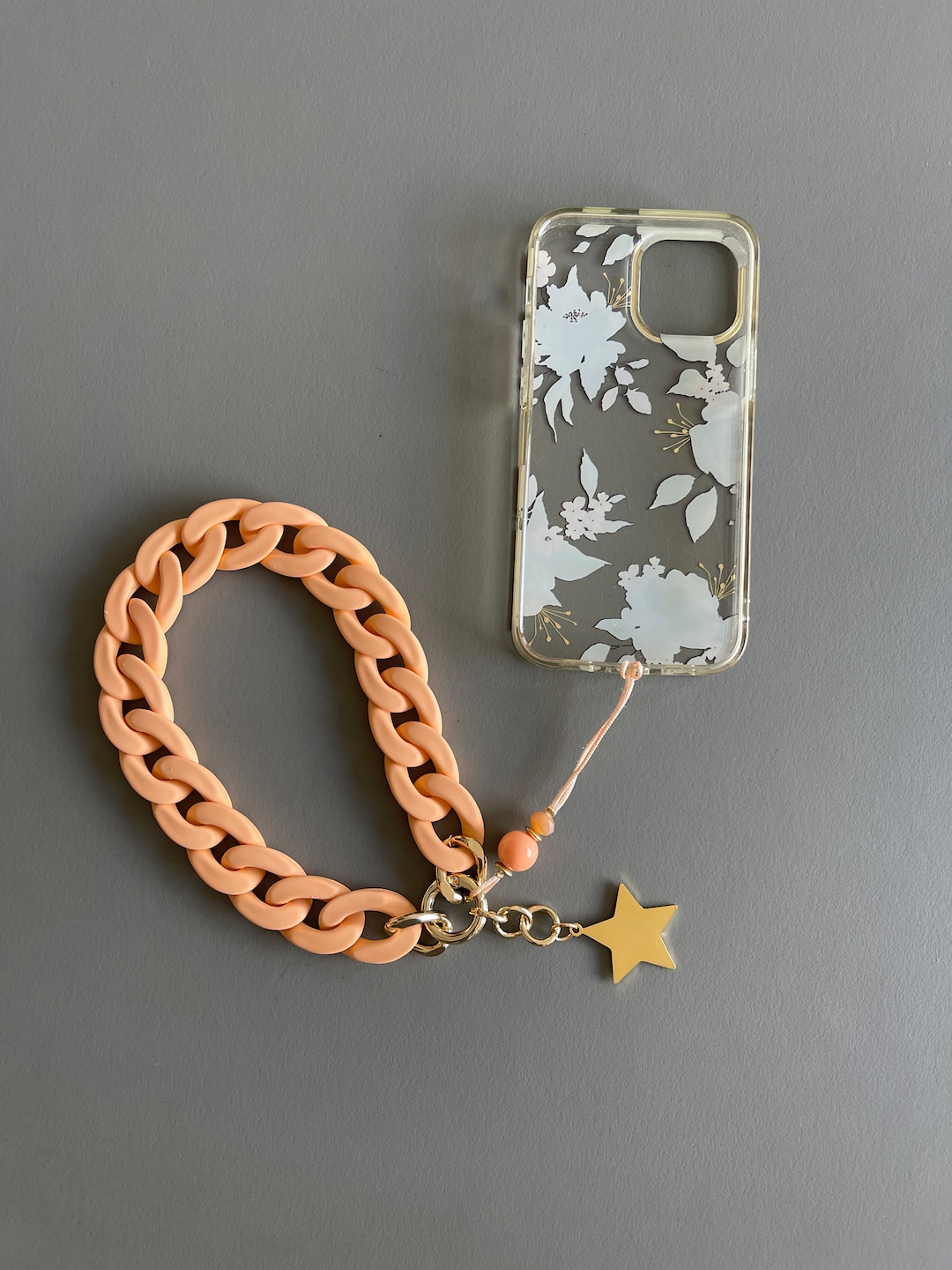 Phone Holder With Gold Charm/unique Phone Holder With Star - Etsy
