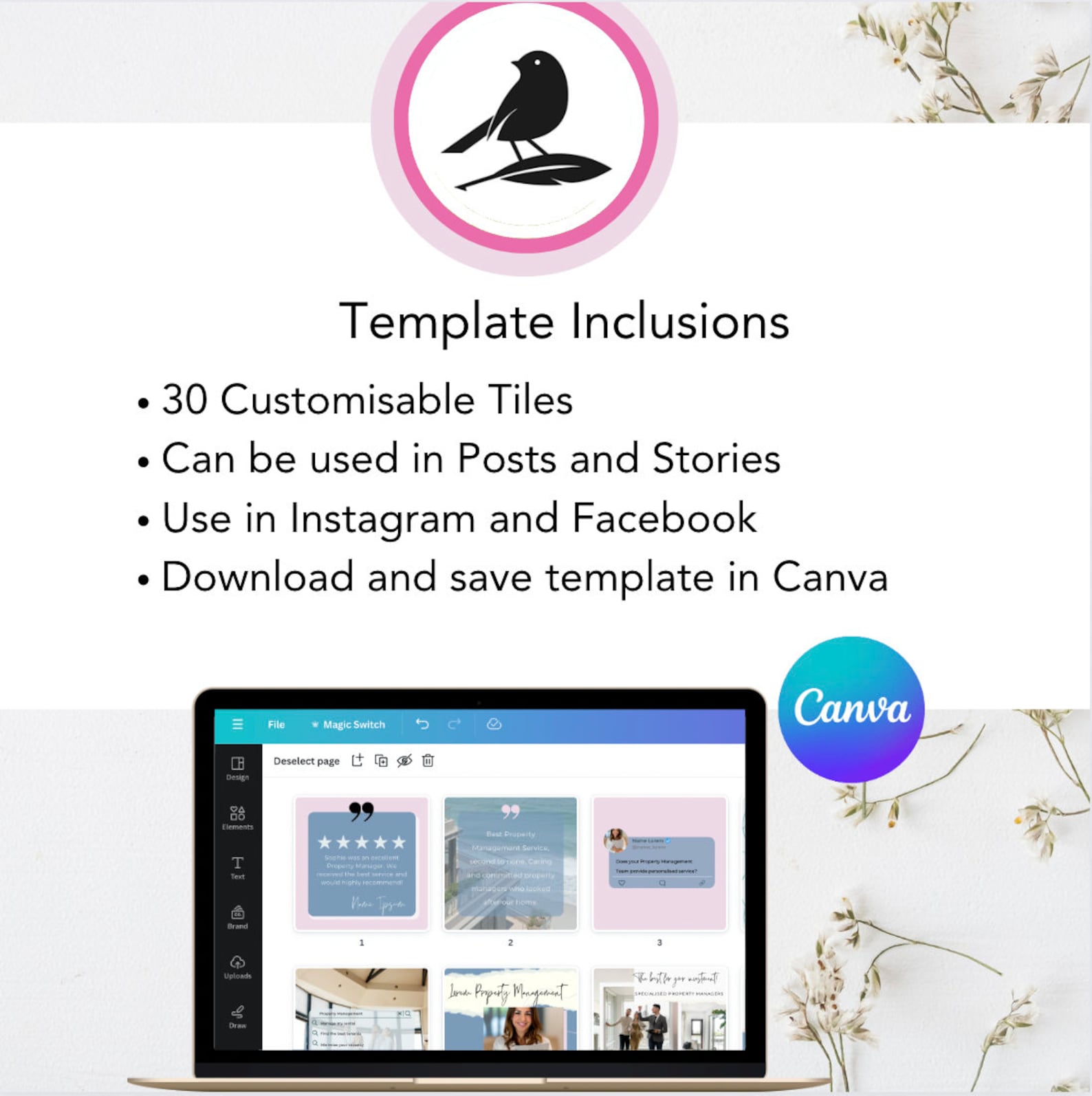 Canva Tile Templates for Property Managers and Real Estate Agents ...