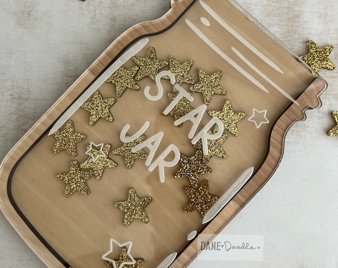 Star Jar , 30-100 Gold Stars, Reward Jar - Etsy