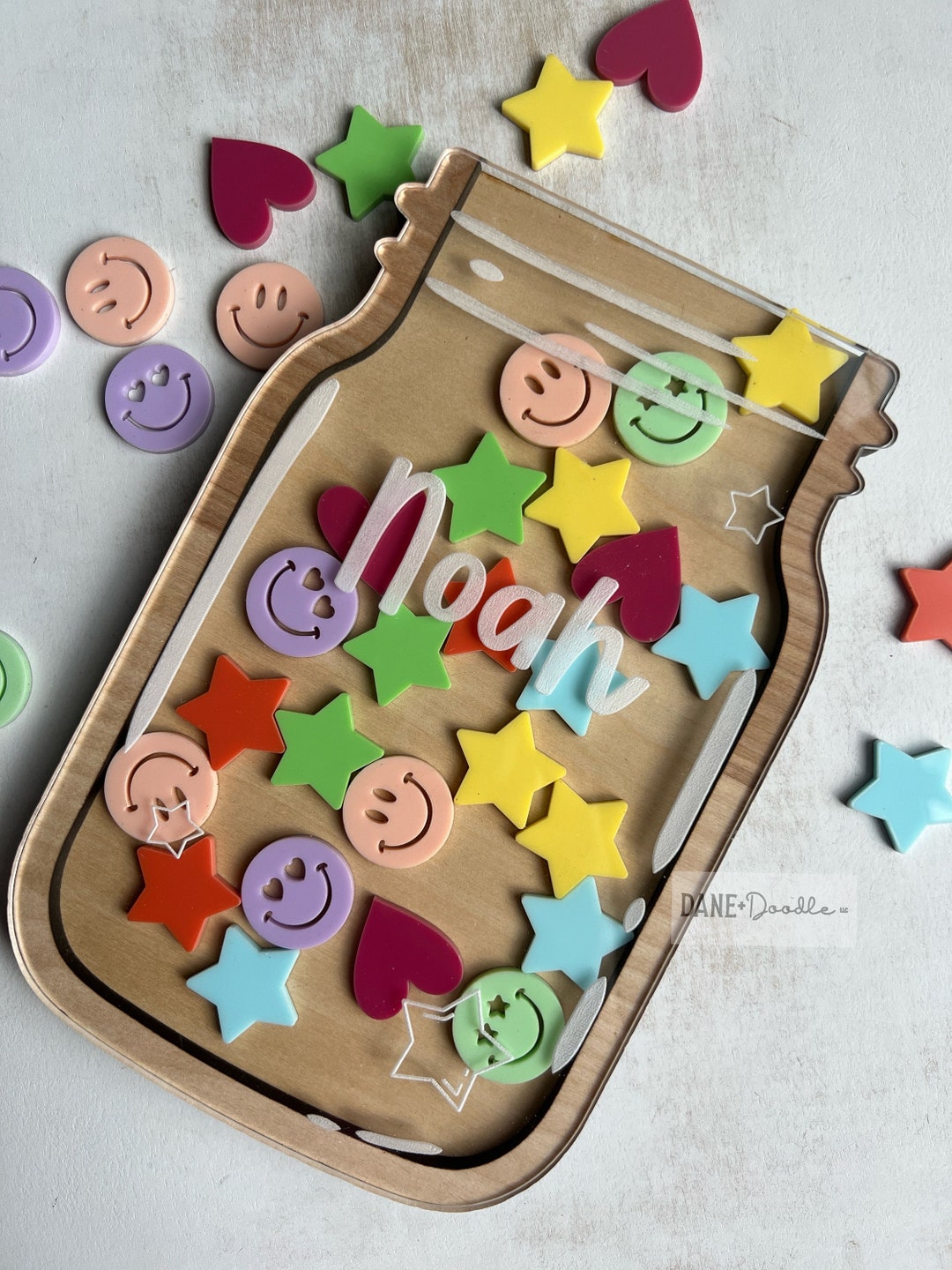 Personalized Jar, Reward Jar, 40 Tokens, Star Jar - Etsy