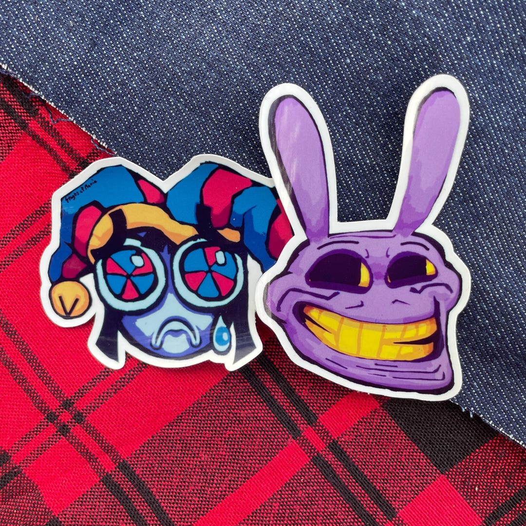 Cursed Pomni & Jax Meme Sticker; the Amazing Digital Circus; Gooseworx ...