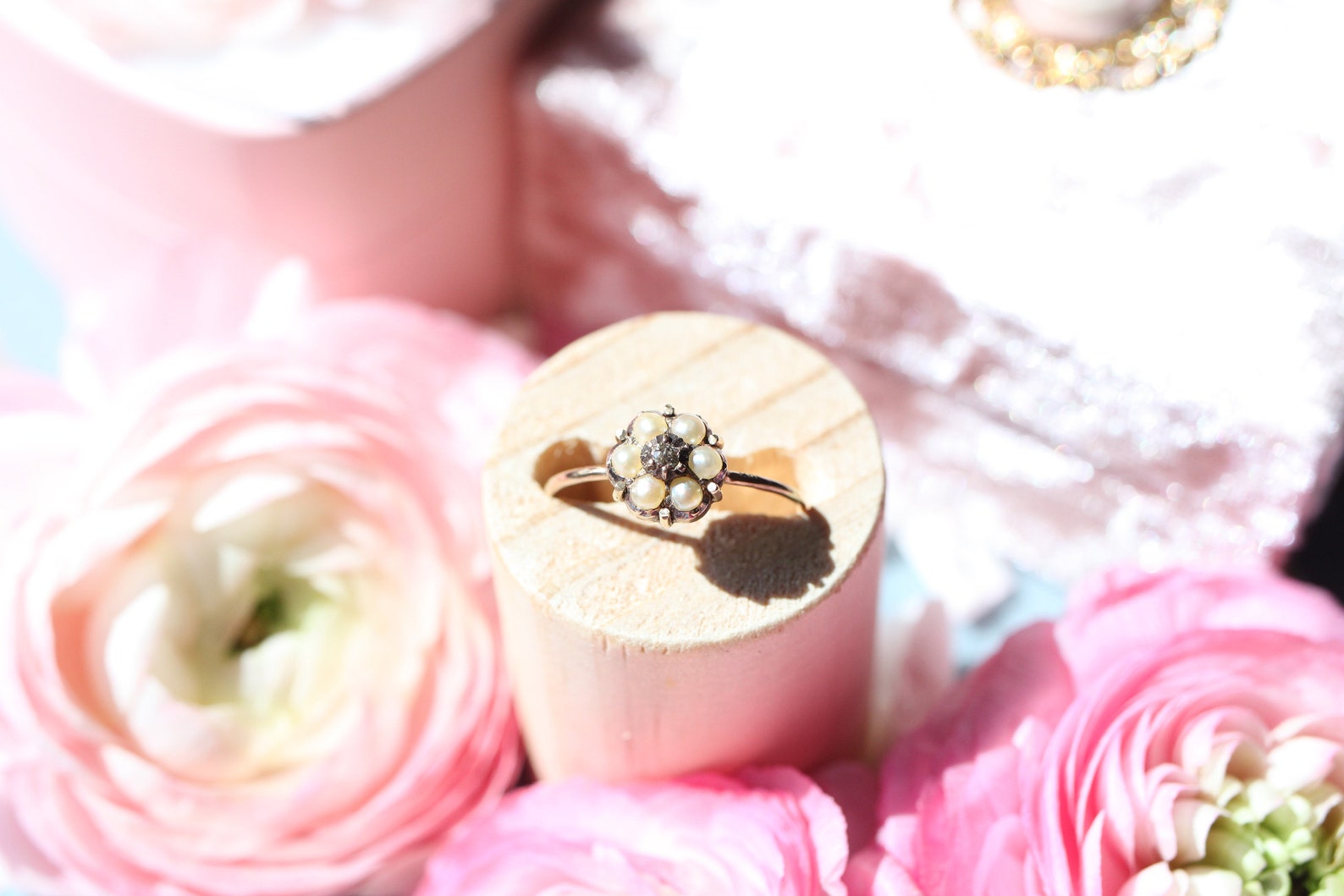 Seed Pearl Ring Stick Pin Conversion - Etsy