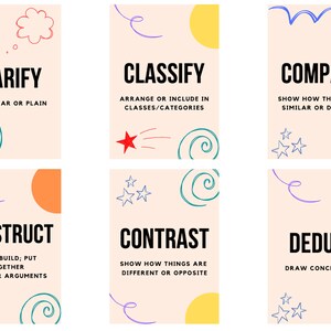 HSC / VCE Verbs Key Terms NESA Glossary Posters - Etsy Australia