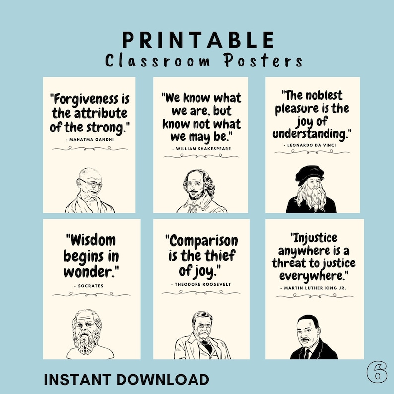 Historical Quotes Classroom Inspiring Perseverance Kindness Learning ...