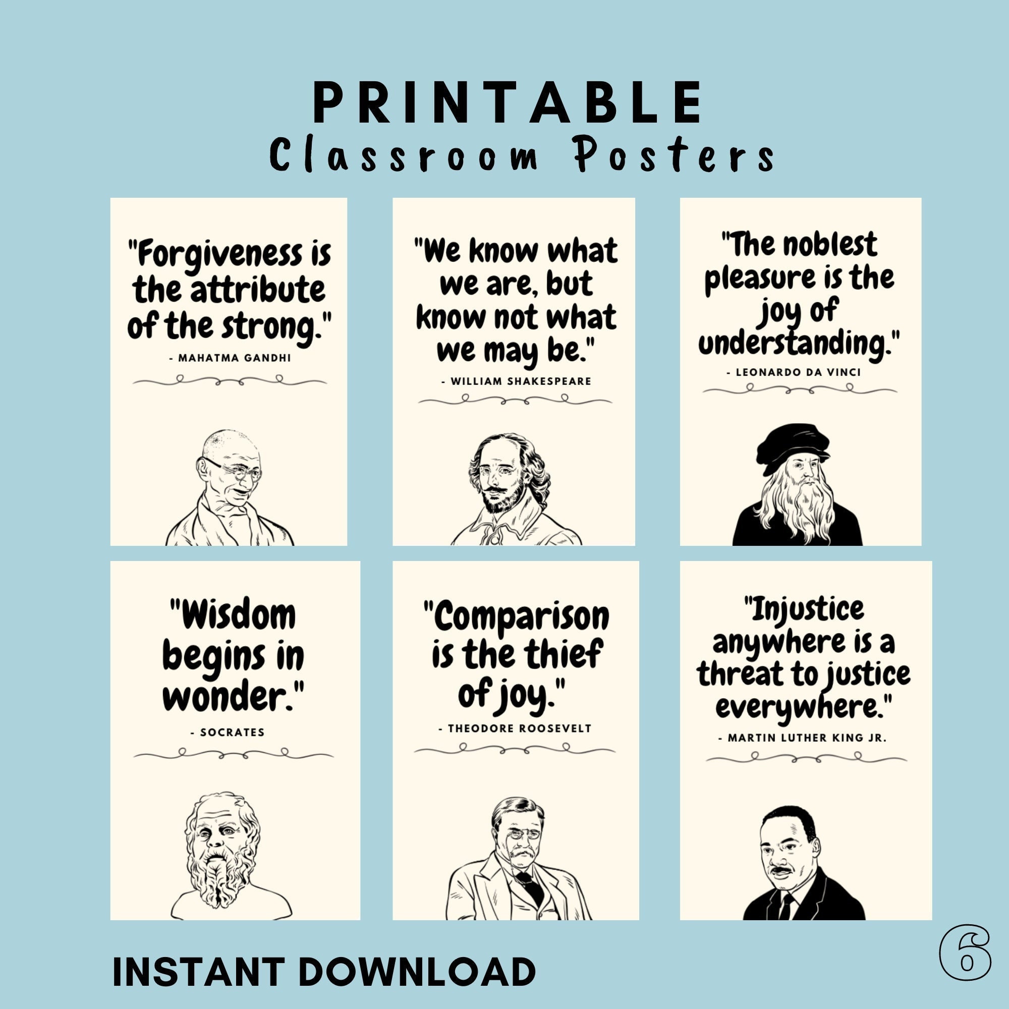 Historical Quotes Classroom Inspiring Perseverance Kindness Learning ...