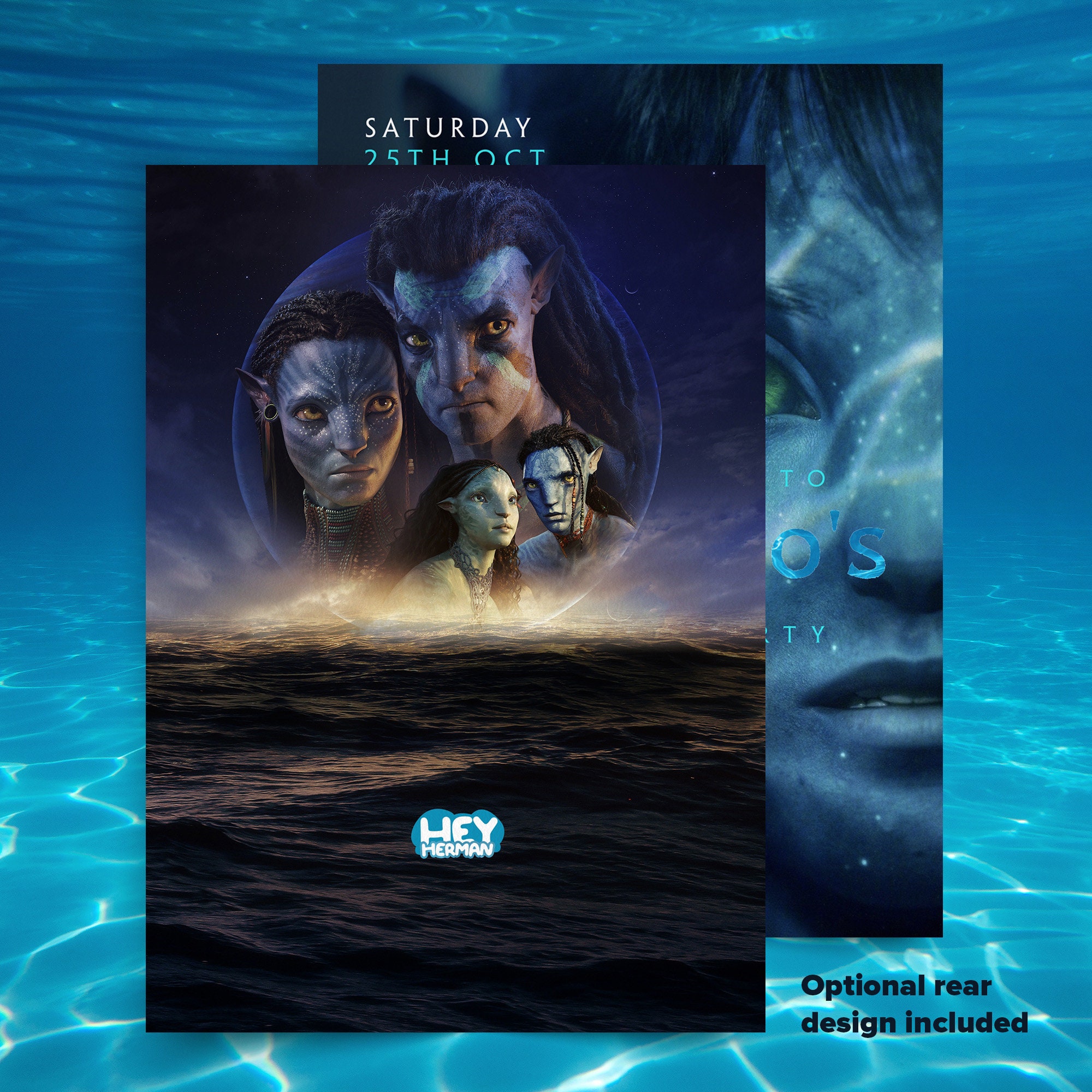 Avatar 2 Birthday Invitation, Avatar Kids Birthday Invite, the Way of ...