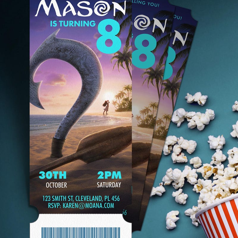 Moana 2 Movie Ticket - Etsy