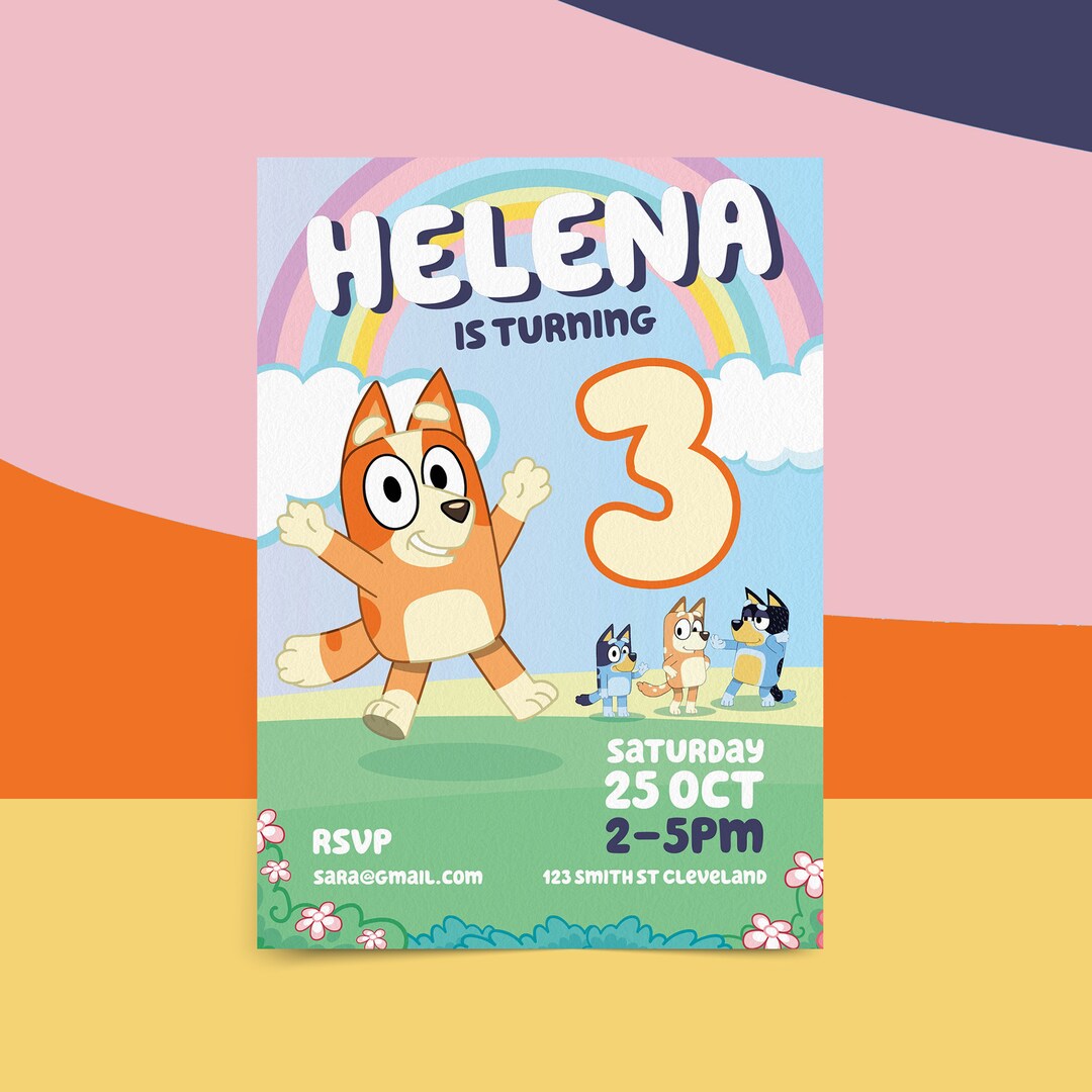 Bingo Birthday Invitation, Bingo Girls Birthday Invite, Girls Party ...