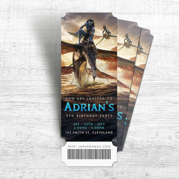 Avatar 2 Invitation - Etsy