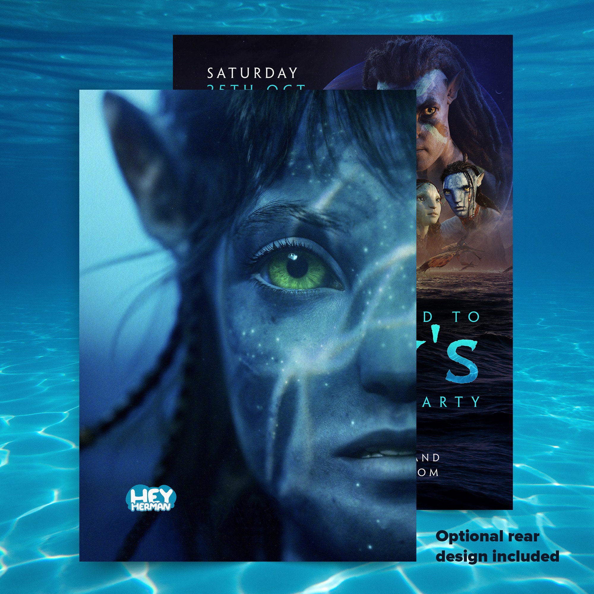 Avatar 2 Birthday Invitation, Avatar Kids Birthday Invite, the Way of ...