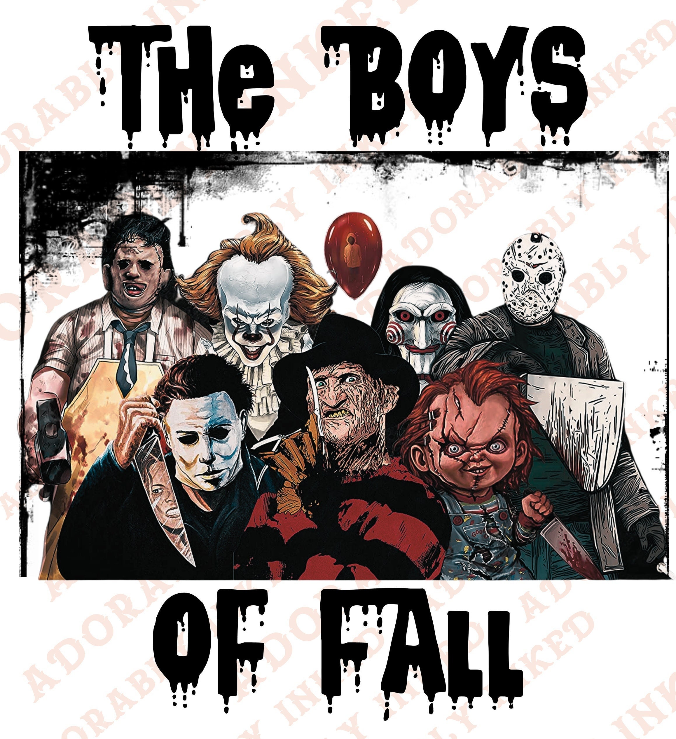 The Boys of Fall Halloween Png Sublimation - Etsy