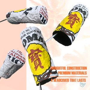 Upcycled Japanese Handmade Driver Headcover Golf Headcovers and ...
