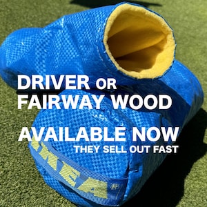 Upcycled Ikea Golf Club Headcover: Driver & Fairway Wood Cover - Etsy