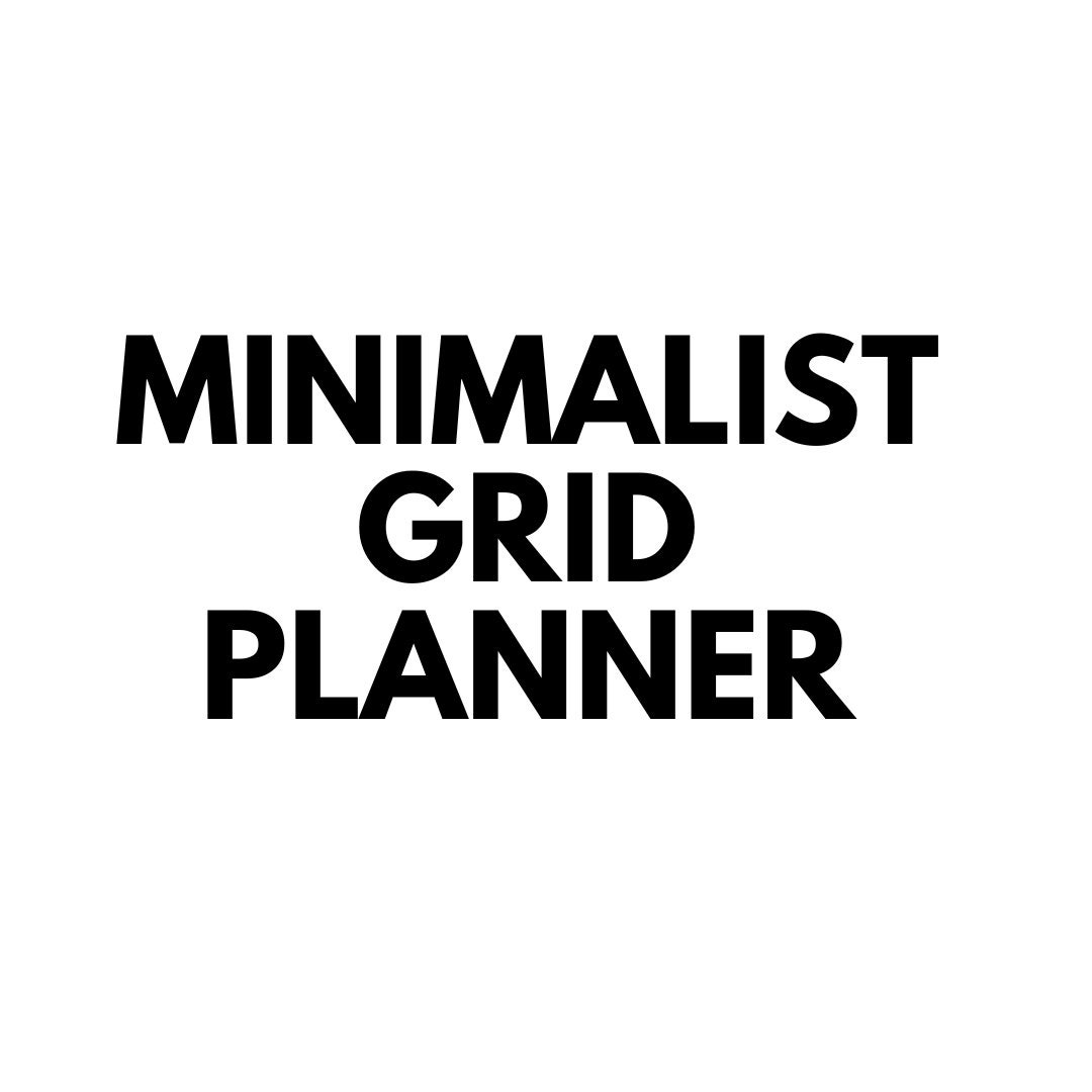 Printable Grid Planner, ADHD Planner, Daily Planner, Life Planner ...