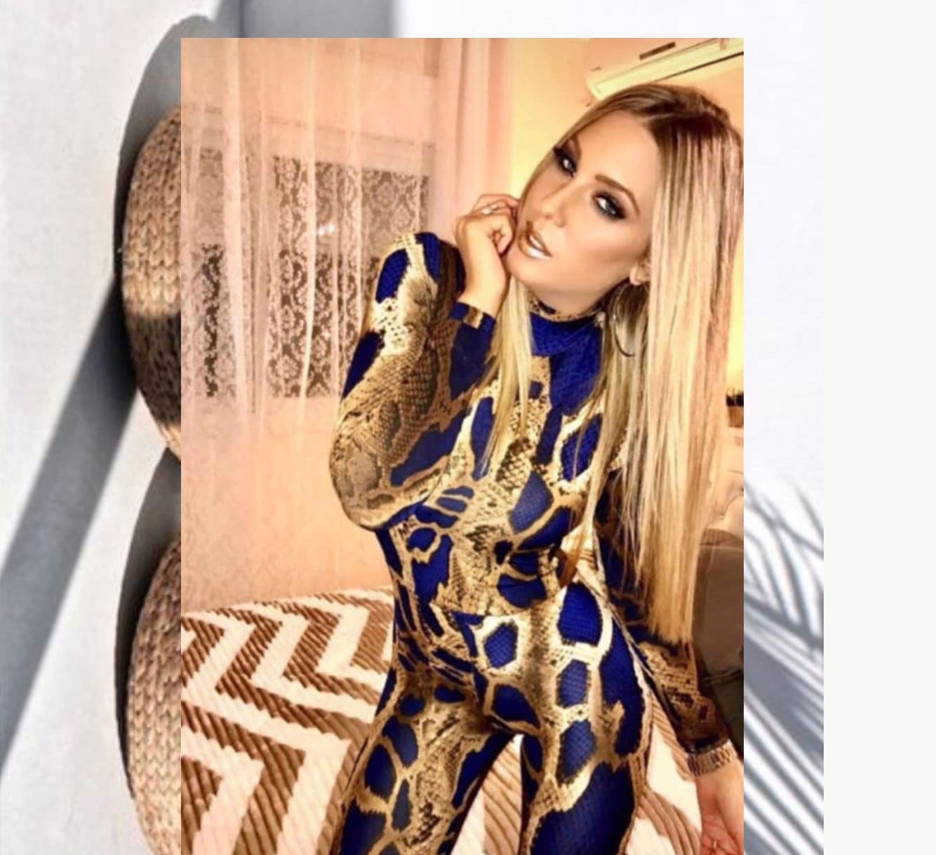 Snakeskin Jumpsuit Catsuit, One of a Kind Designer Halloween Python ...