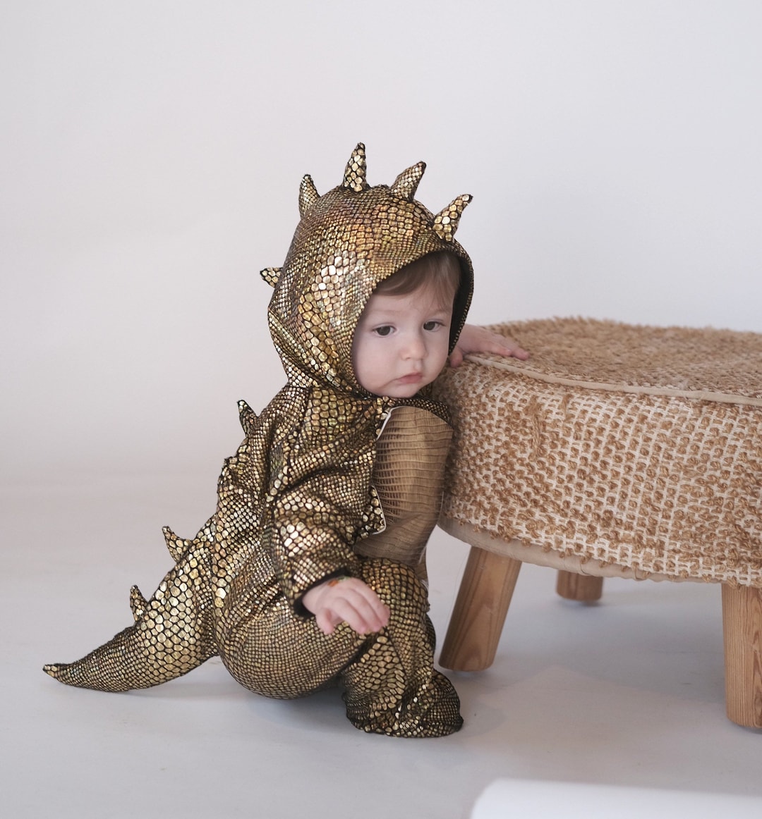 Cute Baby Dino Jumpsuit, Baby's Halloween Costume, Baby Dinosaur ...