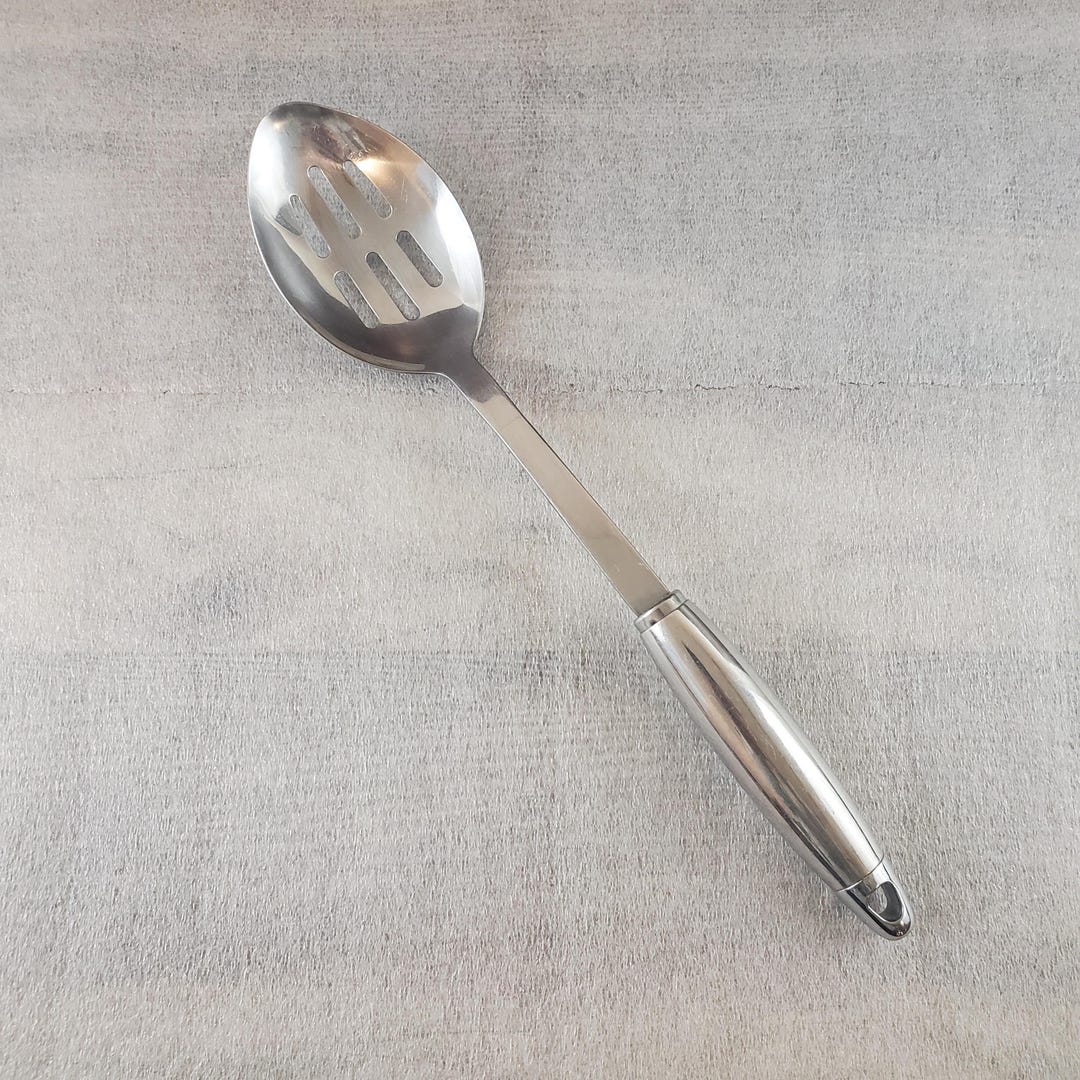 Vintage Stainless Steel Rostfrei Inox 13" Slotted Serving Spoon With ...