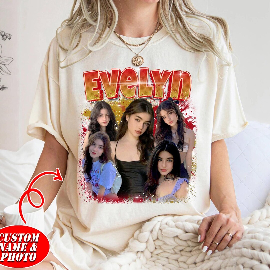 Personalized Bootleg Photo Shirt, Boyfriend Comfort Colors Shirt, Wife ...