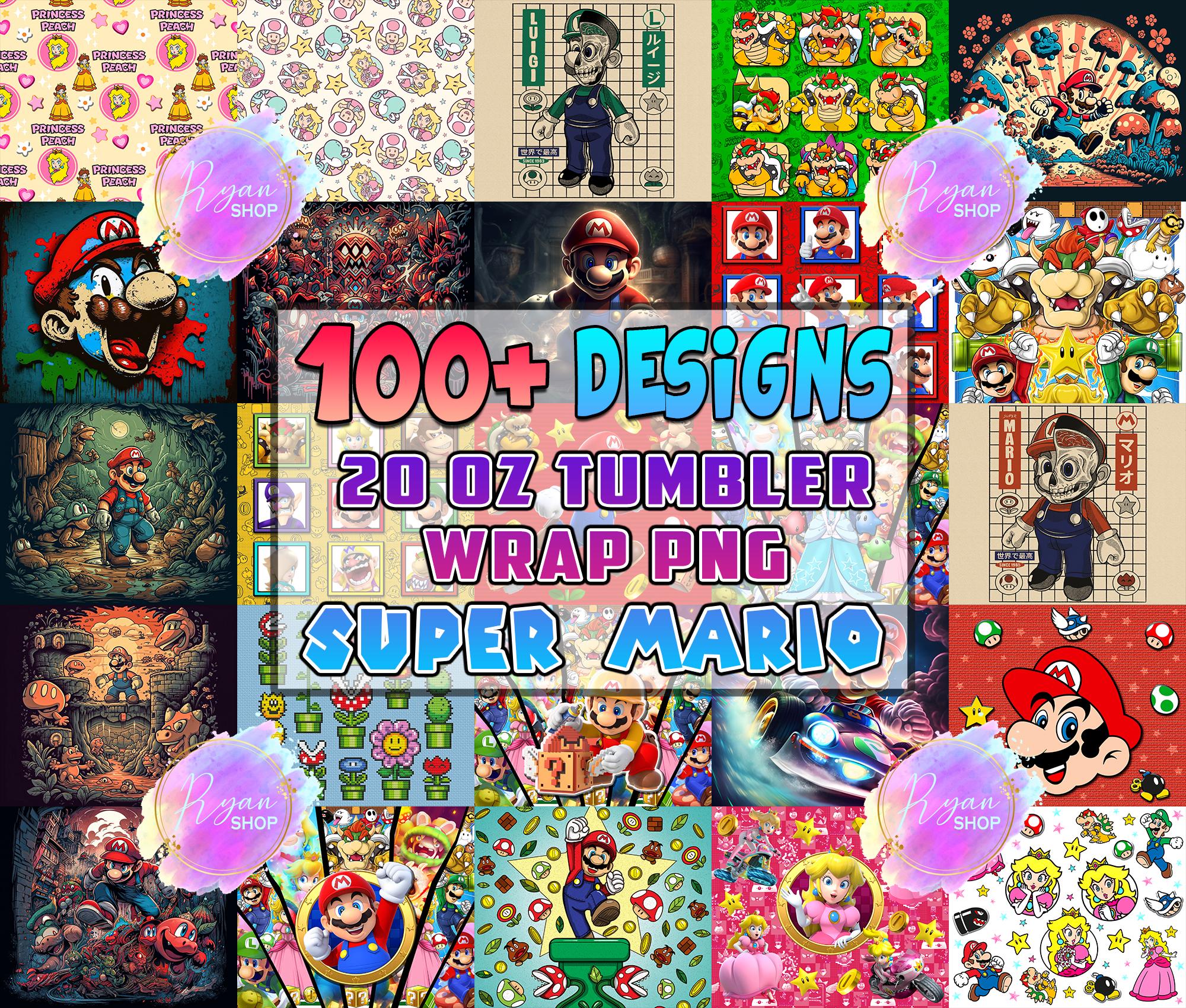 100 Designs Cartoon Characters Bundle Png 20oz Skinny Tumbler Wrap ...