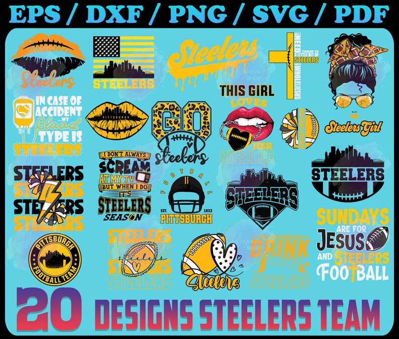 Football SVG Bundle, Layered Files, 20 Designs Football SVG, Football ...