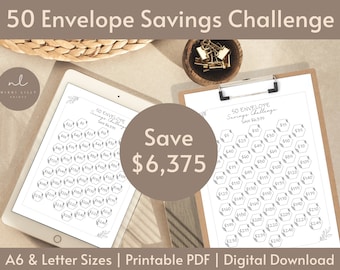 6000 Savings Challenge Printable - Etsy
