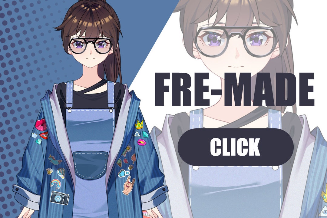Vtuber Model Premade/vtuber Model Custom LIVE2D / Vtuber - Etsy Hong Kong