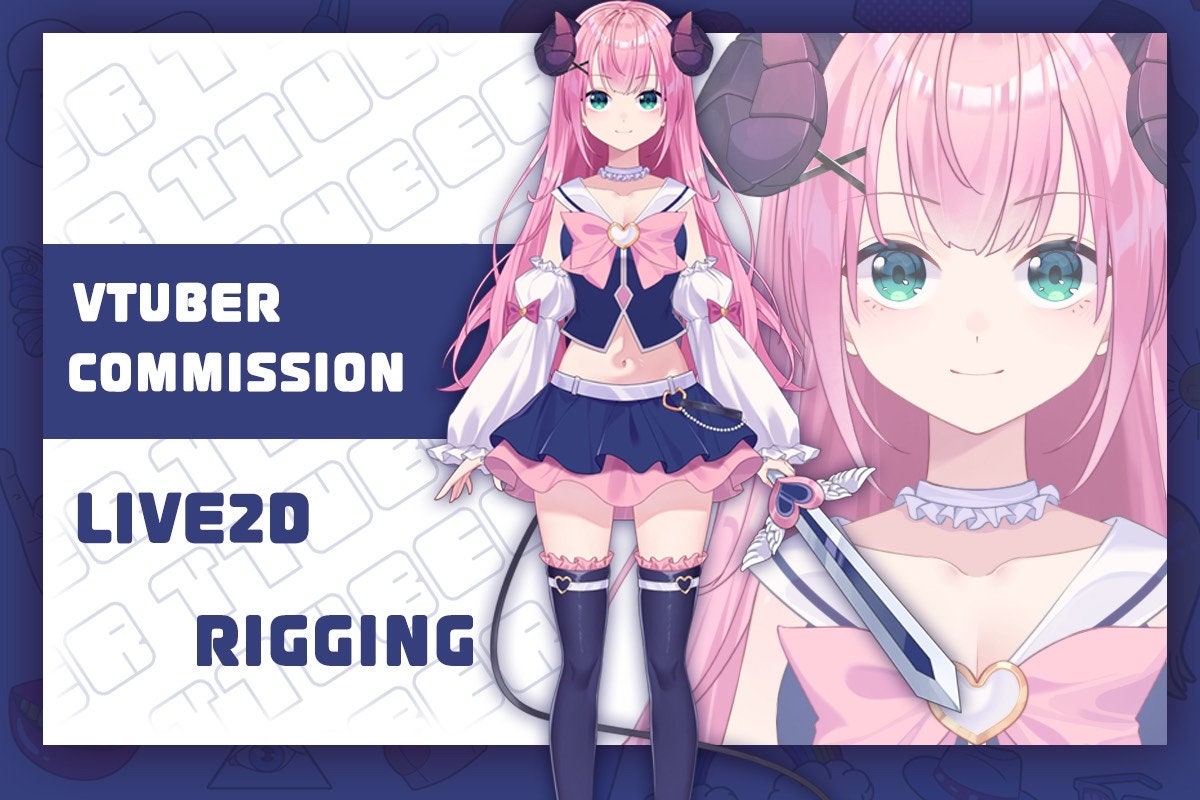Vtuber Model Custom LIVE2D / Vtuber Commission / Vtuber Design - Etsy ...