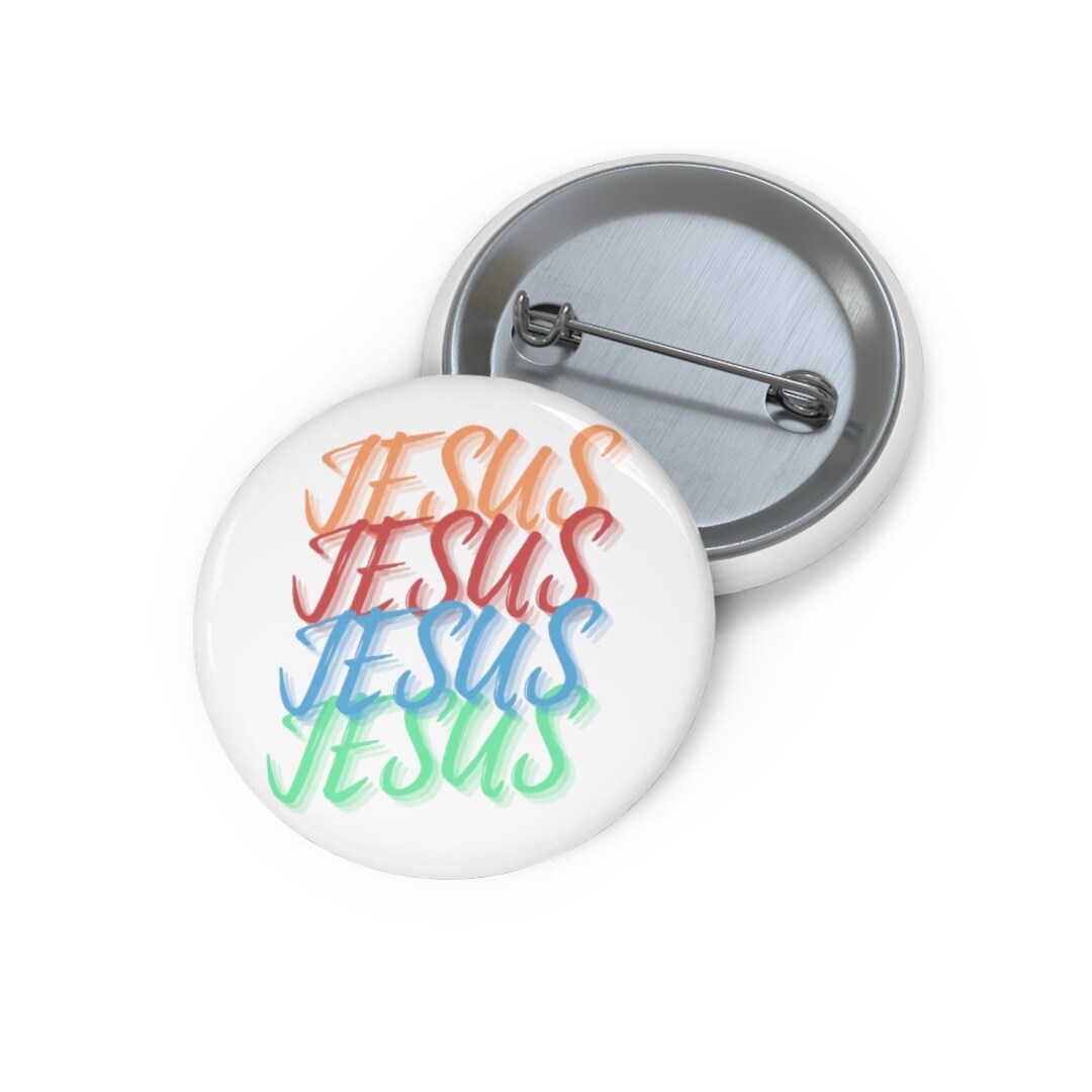 JESUS - Custom Pin Buttons - Etsy