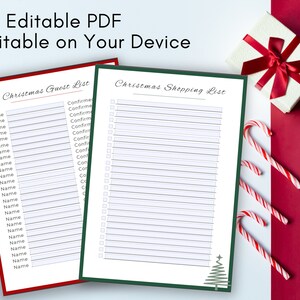 Printable Christmas Guest and Shopping Lists, Plus a Bonus Christmas ...