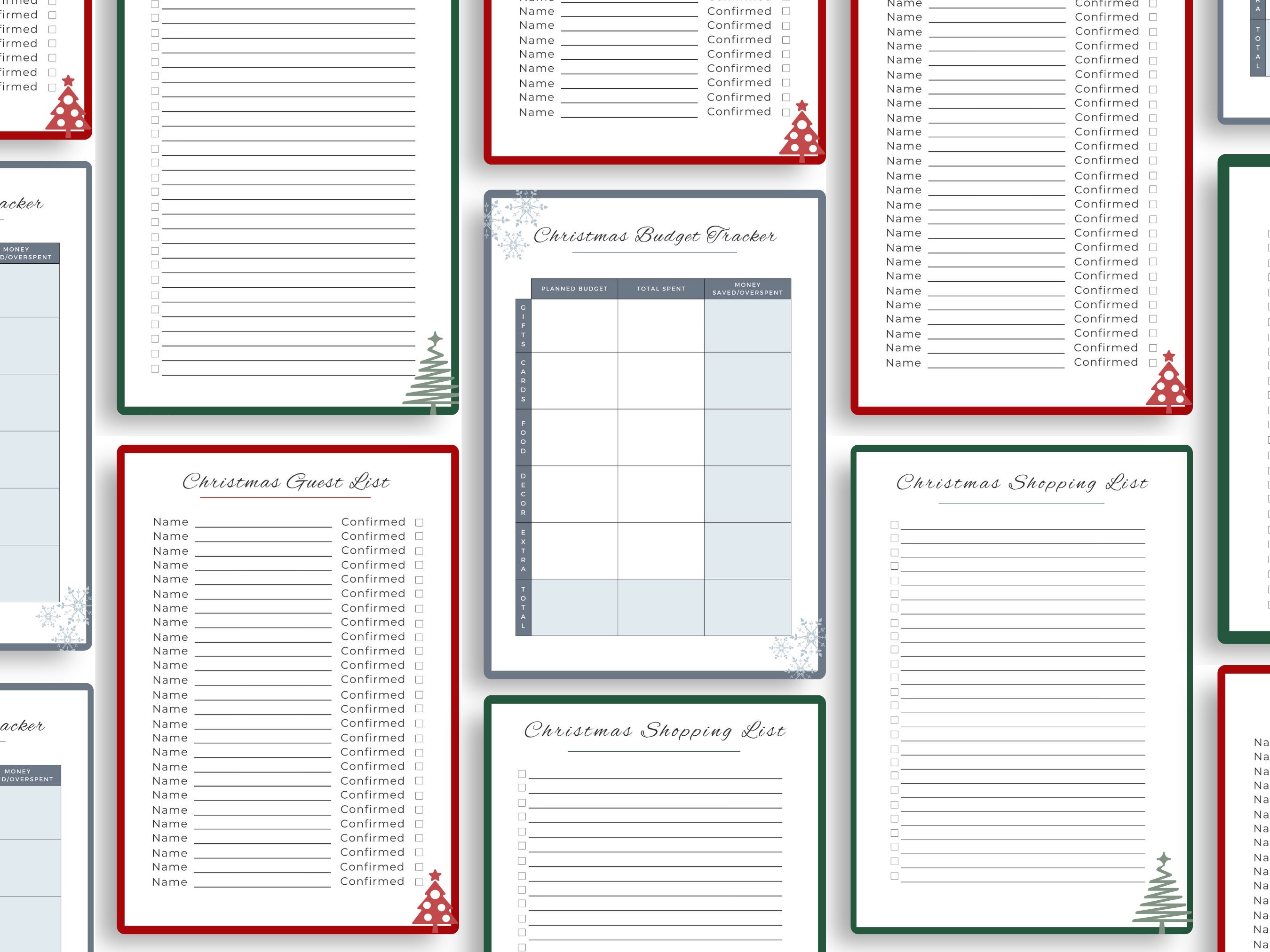 Printable Christmas Guest and Shopping Lists, Plus a Bonus Christmas ...