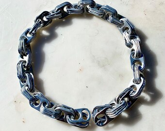 Necklace, Choker Handmade With Soda Top Pop /soda Tabs and Sturdy Nylon ...