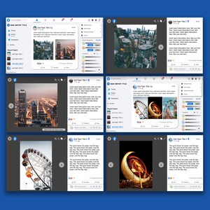 Facebook Inspired Powerpoint Template - Etsy