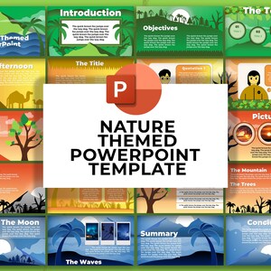 Nature Inspired Powerpoint Template - Etsy