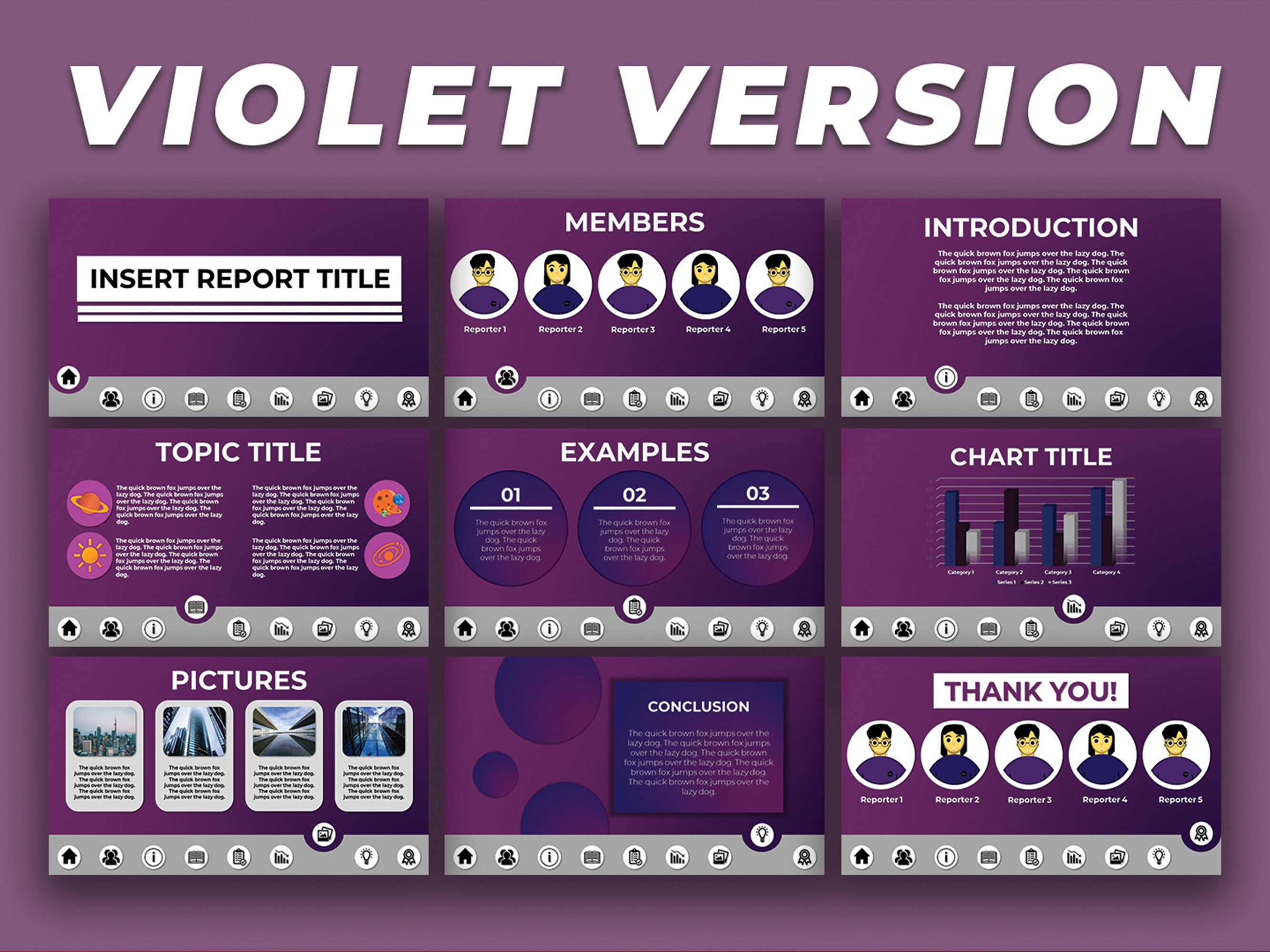 Animated Button Morph PPT Template (3 VERSIONS) - Etsy