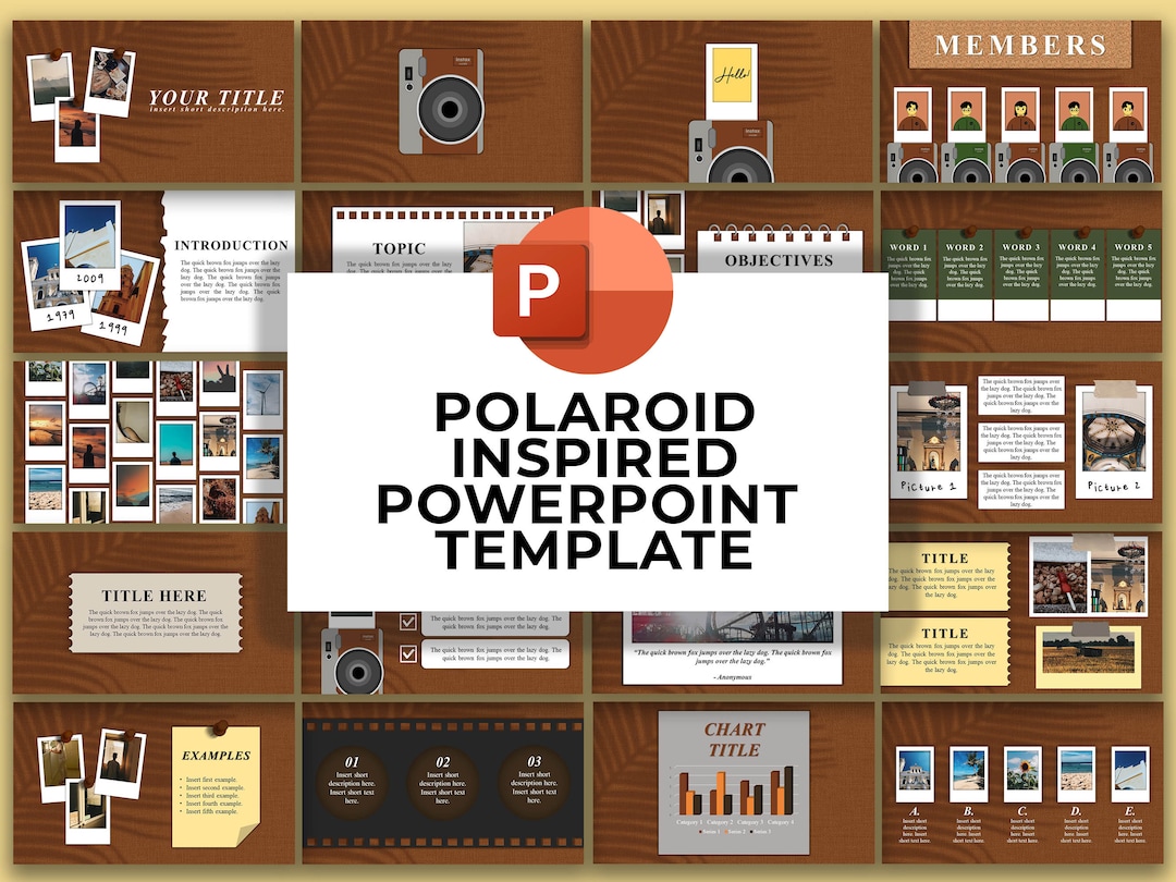 Aesthetic Polaroid Inspired Powerpoint Template - Etsy