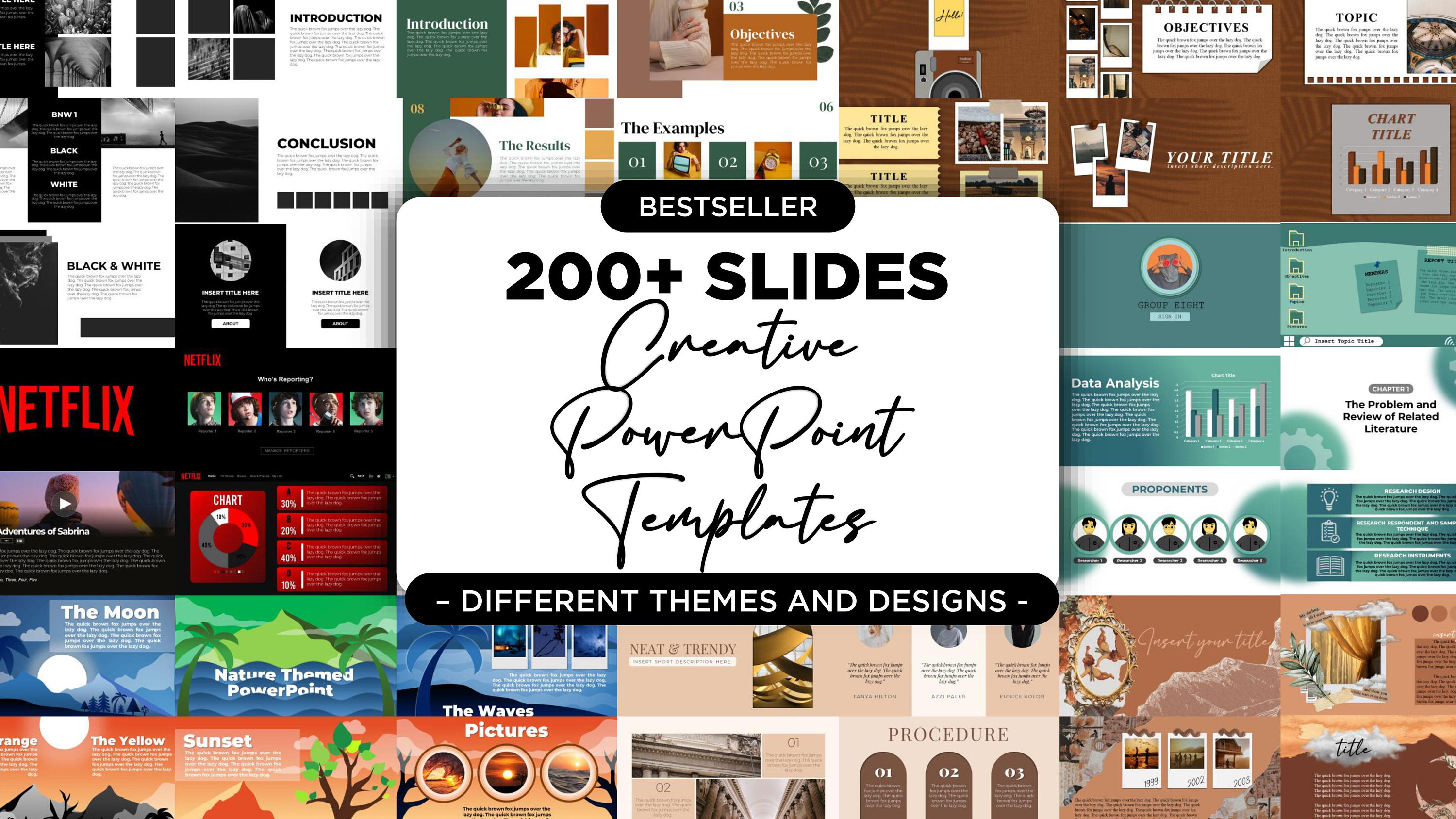 Creative Powerpoint Template Bundle - Etsy