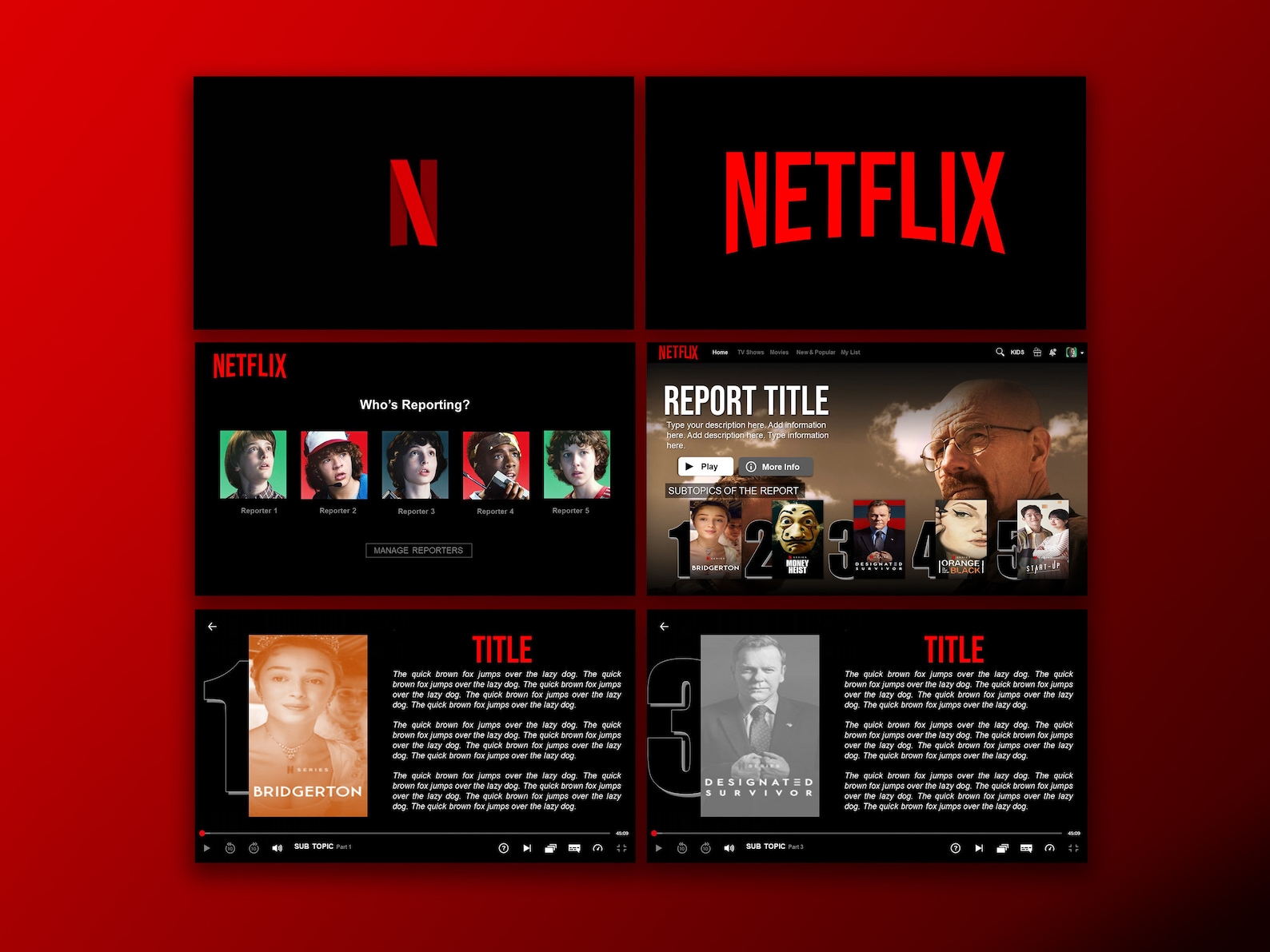 Cool NX Inspired Powerpoint Template - Etsy