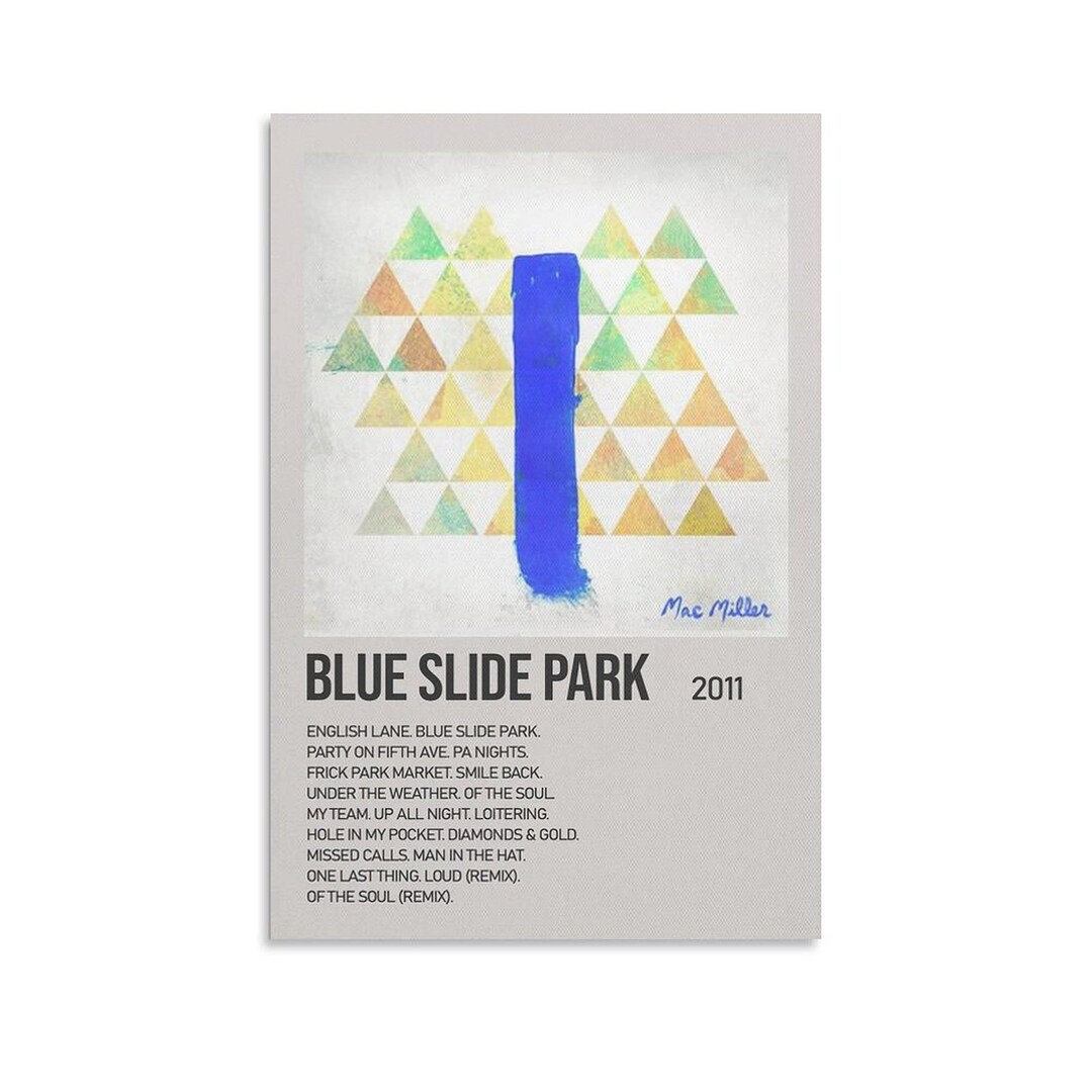 Blue Slide Park Album Cover Poster Canvas Poster Wall Art Decor Bedroom ...