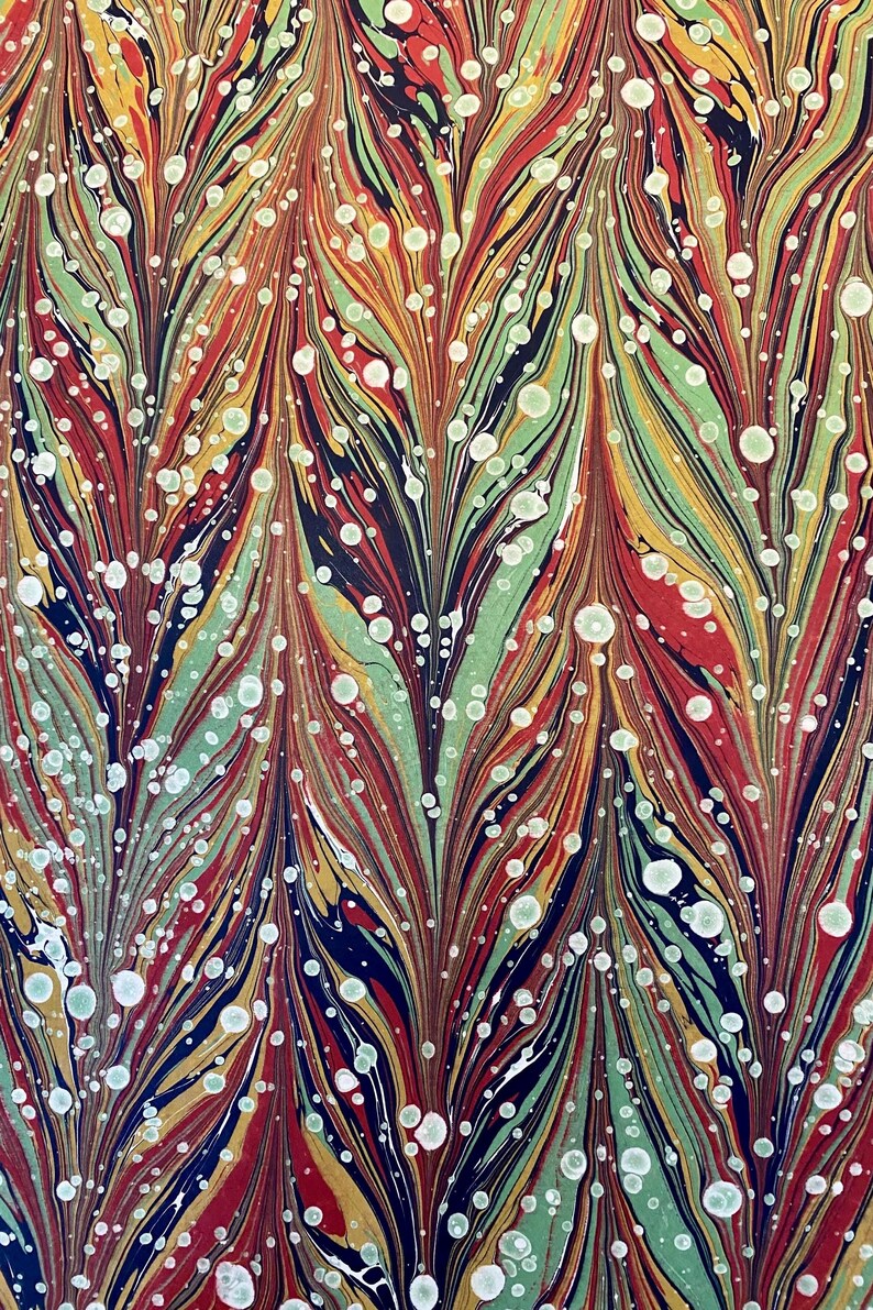 Frameable Marbled Papers and Marbled Paper for Restoration and ...