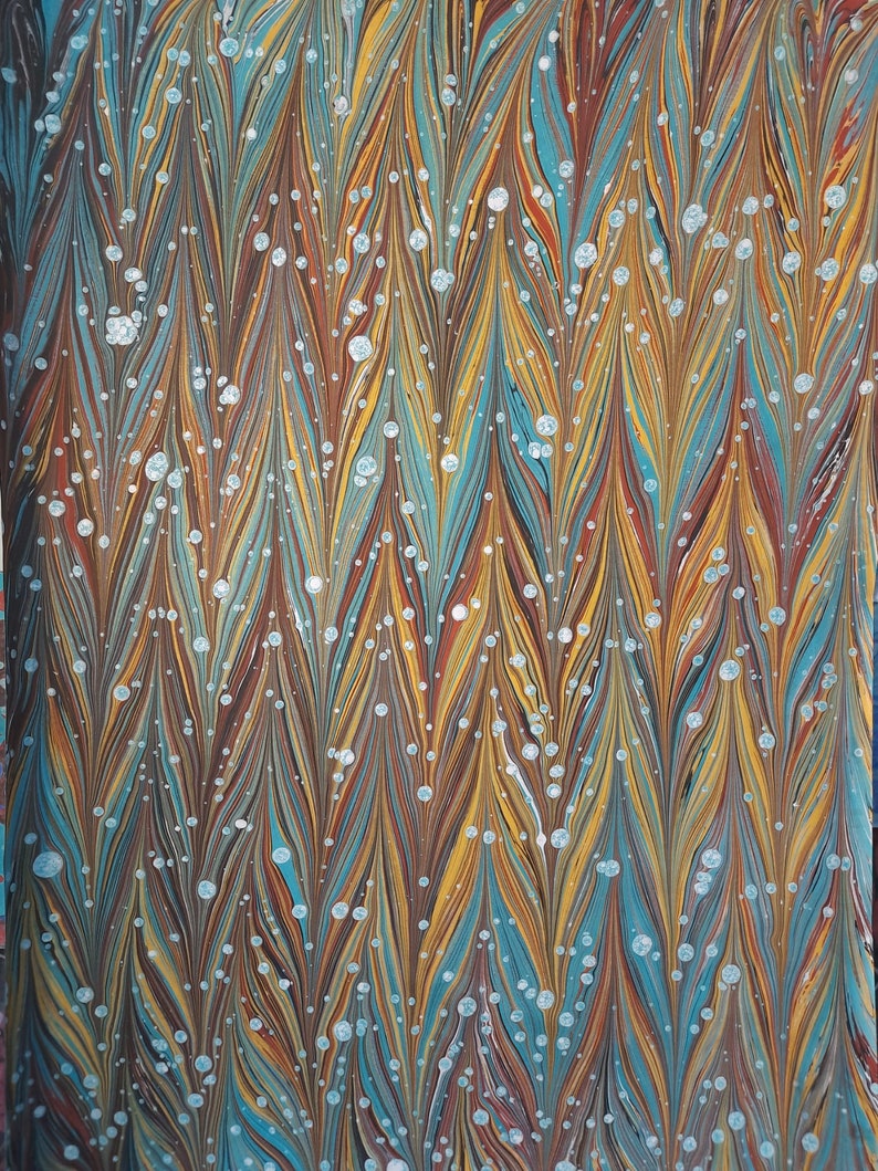 Frameable Marbled Papers and Marbled Paper for Restoration and ...