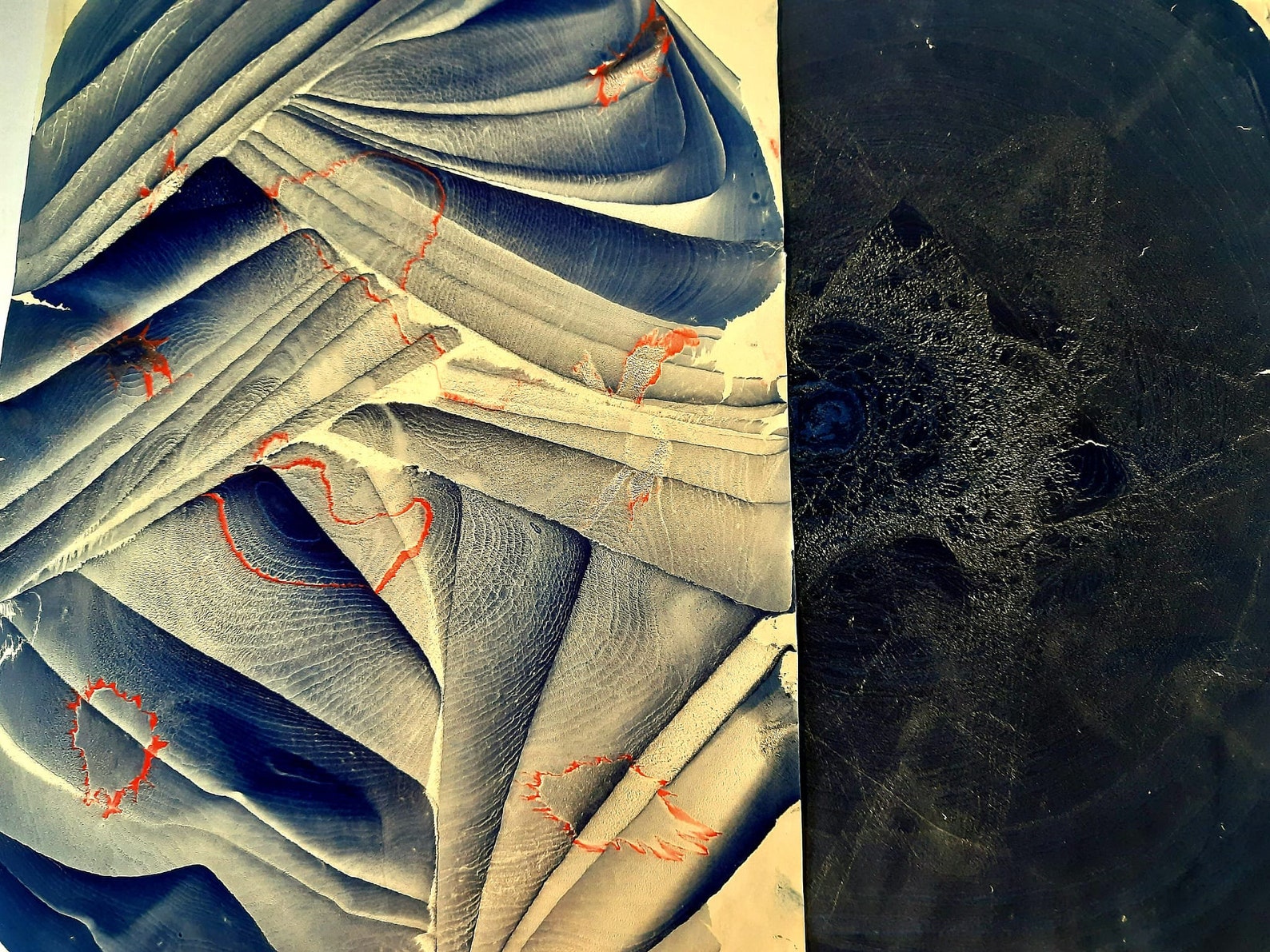 Frameable Marbled Papers, Sandy Marbling Paper for Calligraphic ...